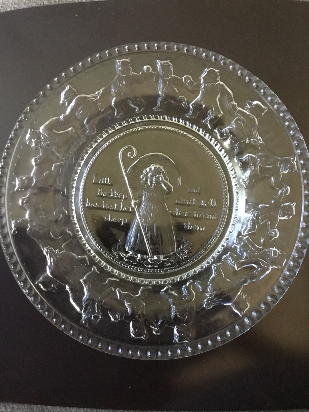 Vintage Indiana Glass Little Bo Peep Glass Plate - Etsy