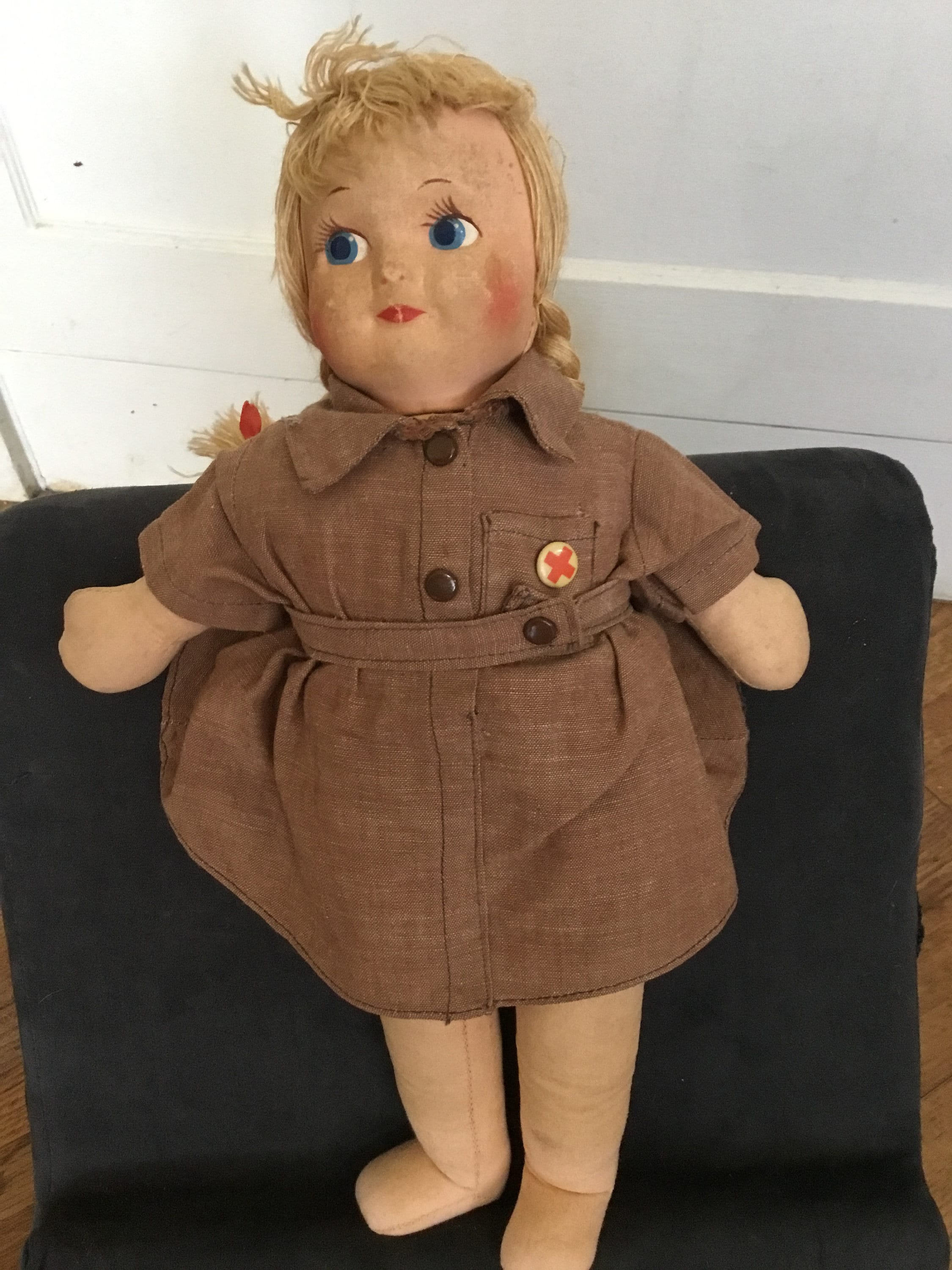 Vintage Georgene Brownie Scout Soft Doll - Etsy