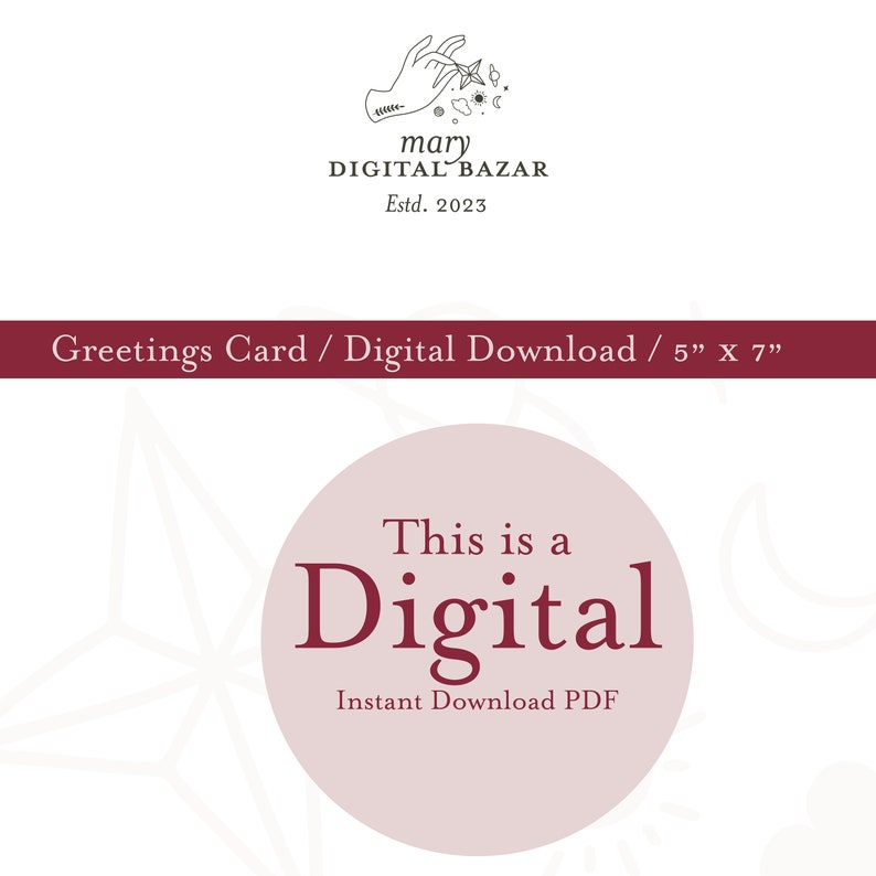 Printable Card Instant Download Inspirational Quote Foldable 5x7 - Etsy