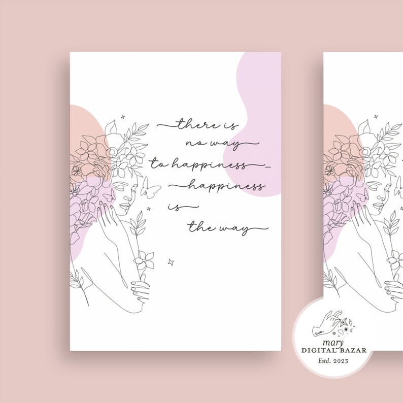 Printable Card Instant Download Inspirational Quote Foldable 5x7 - Etsy