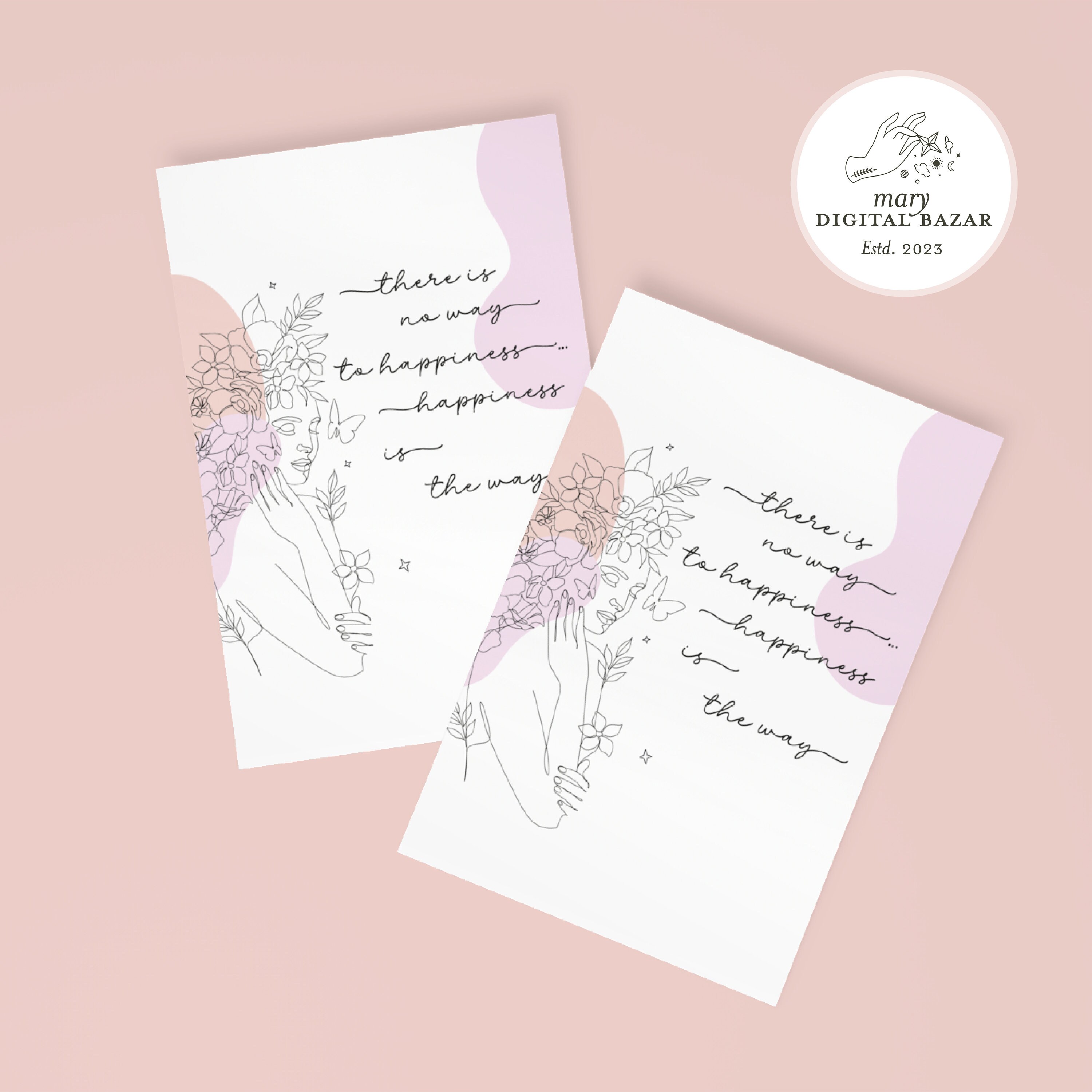 Printable Card Instant Download Inspirational Quote Foldable 5x7 - Etsy