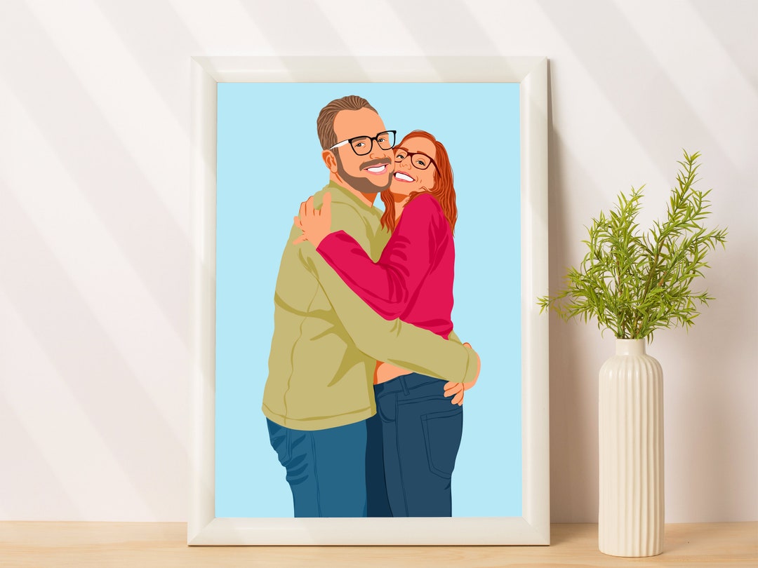 Faceless Illustration From Photo, Custom Faceless Portrait ...