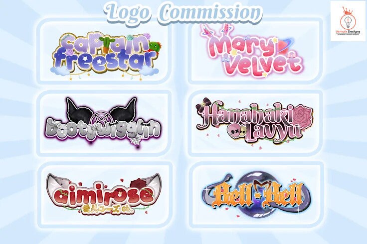 I Will Make Cute Logo for Vtuber and Twitch Streamer Youtube - Etsy