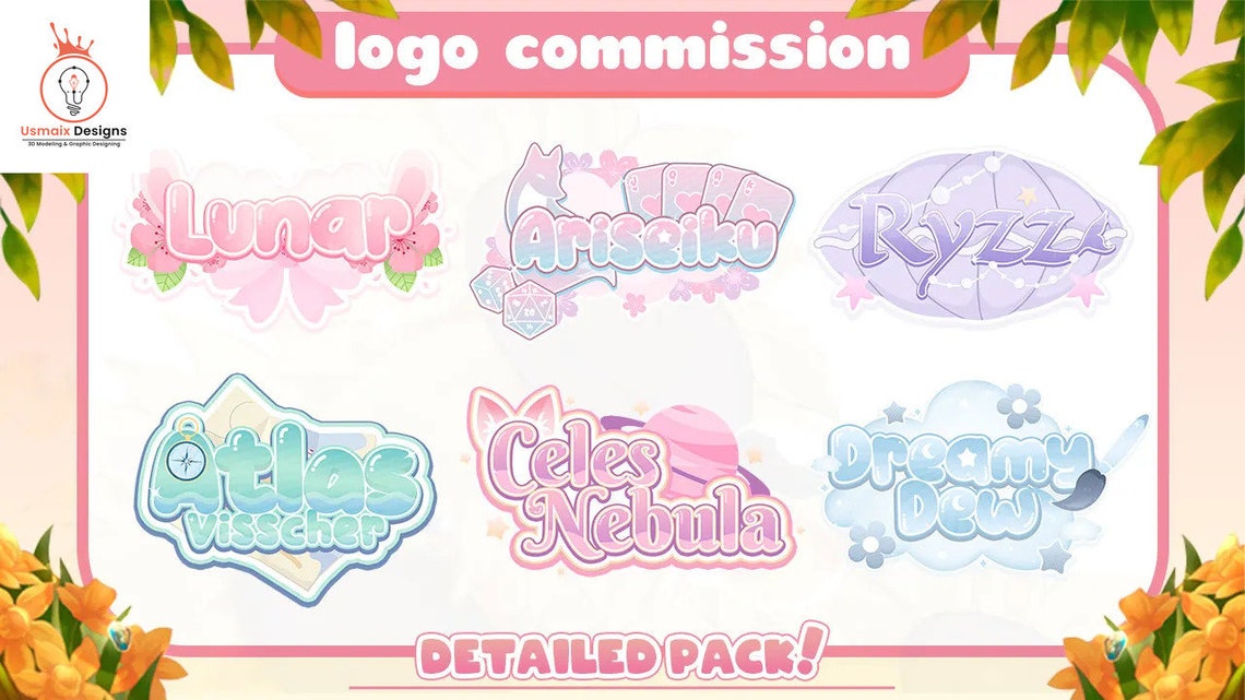 I Will Make Cute Logo for Vtuber and Twitch Streamer, Youtube Streamer ...