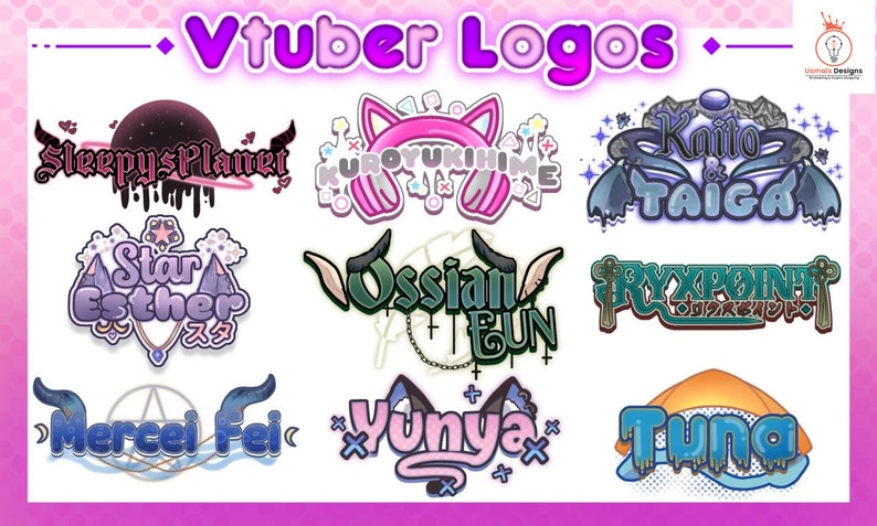I Will Make Cute Logo for Vtuber and Twitch Streamer, Youtube Streamer ...