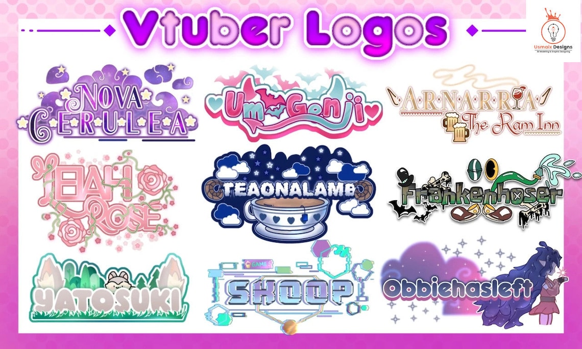 I Will Make Cute Logo for Vtuber and Twitch Streamer, Youtube Streamer ...
