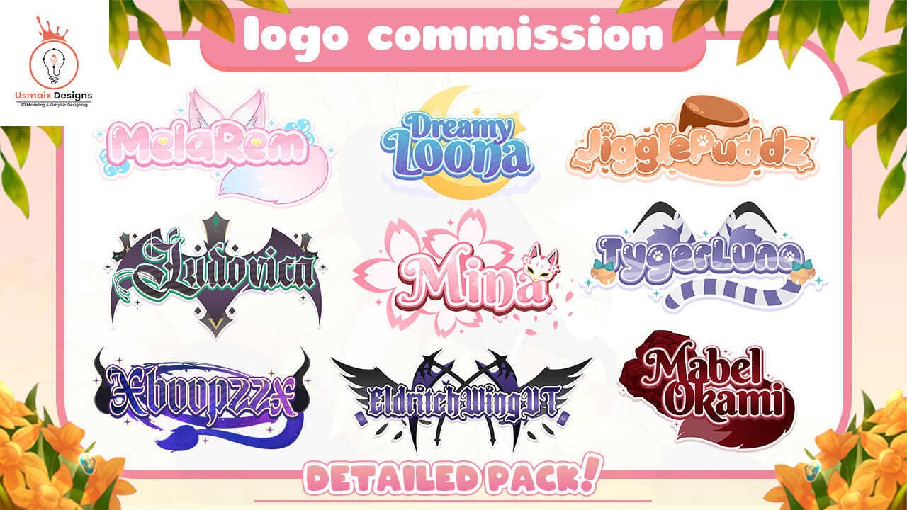 I Will Make Cute Logo for Vtuber and Twitch Streamer, Youtube Streamer ...