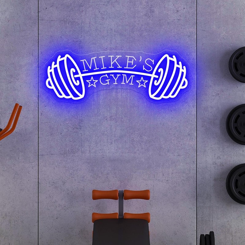 Neon Workout Sign - Etsy