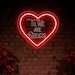 Broken Heart Neon Sign, Broken Love Sign, Neon Bedroom Wall Decor ...