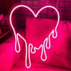 Custom Fire Heart Neon Sign, Heart Fire LED Light, Burning Heart Neon ...
