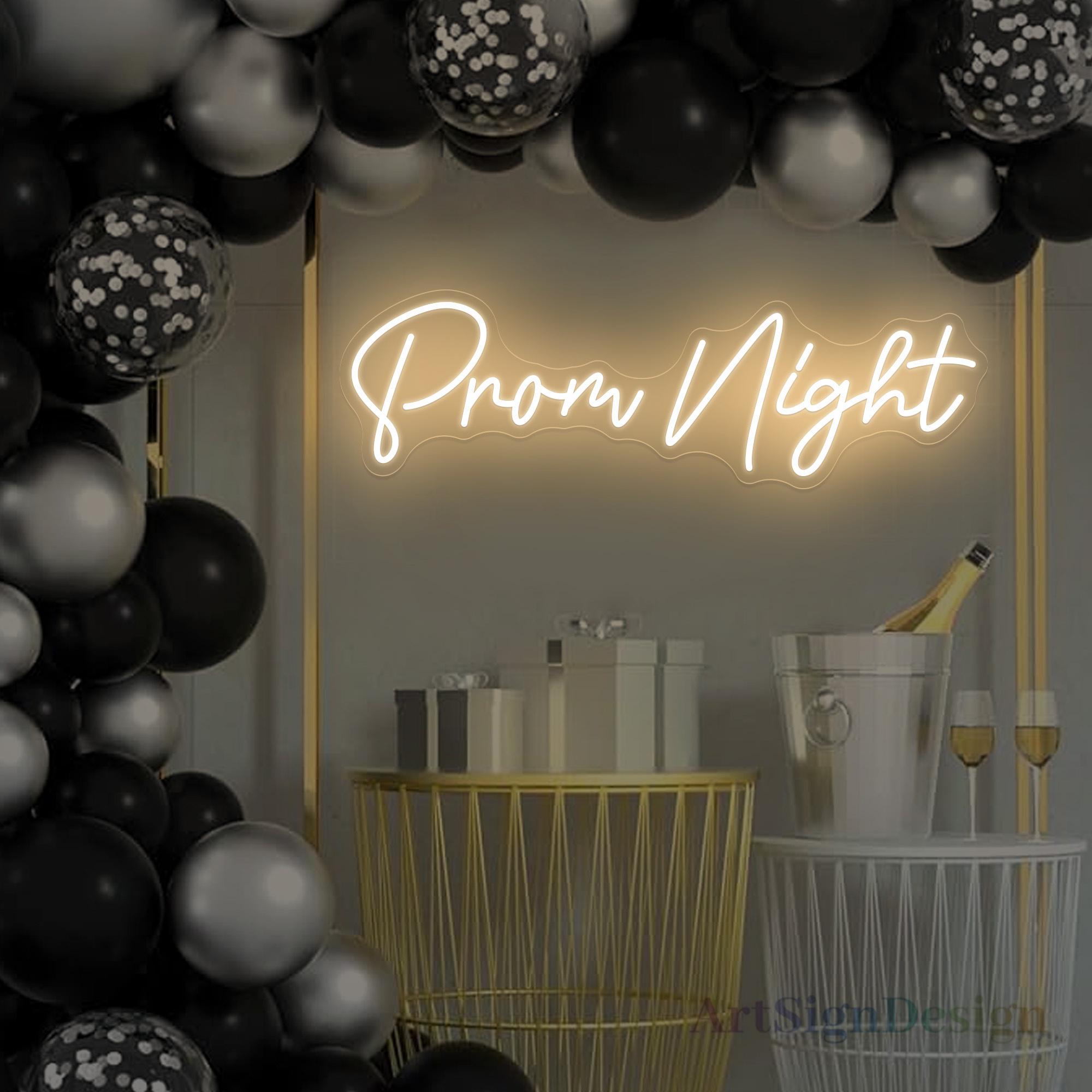 Prom Night LED Neon Sign, Custom Grad Dance Prom 2026 Party Neon Light ...
