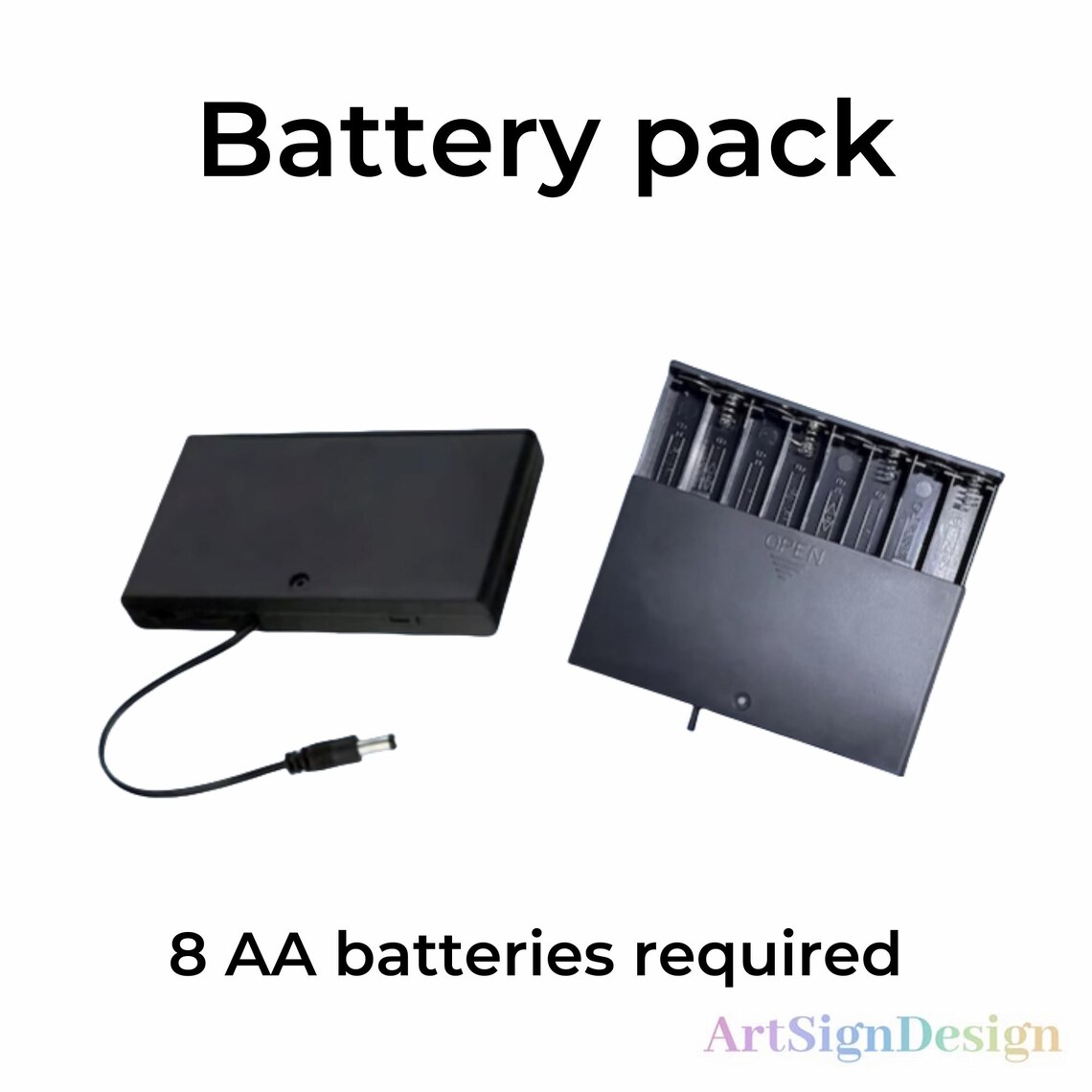 Battery-powered Upgrade for Neon Sign,battery Pack - Etsy