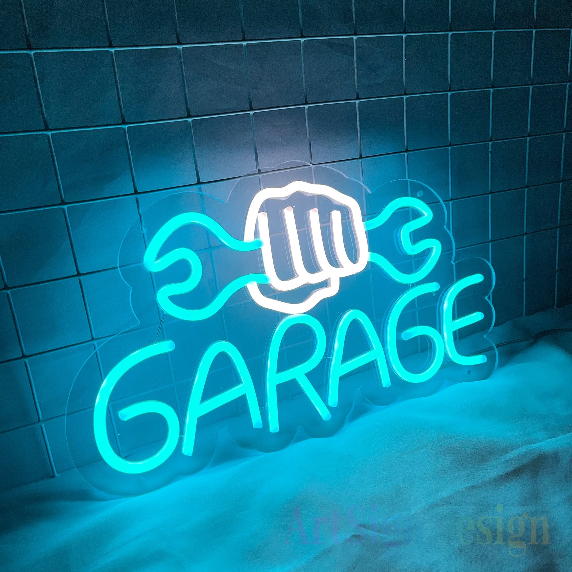 Custom Garage Neon Sign, Personalized Workshop Sign Car Sign, Garage ...