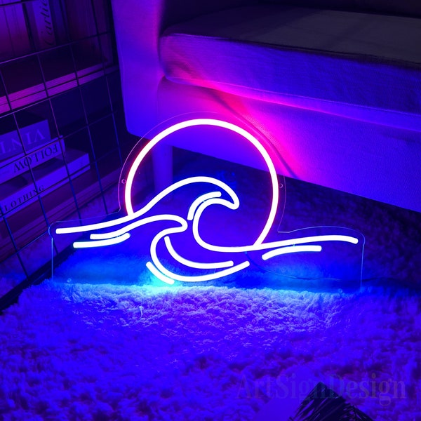 Led Wave Neon Light - Etsy