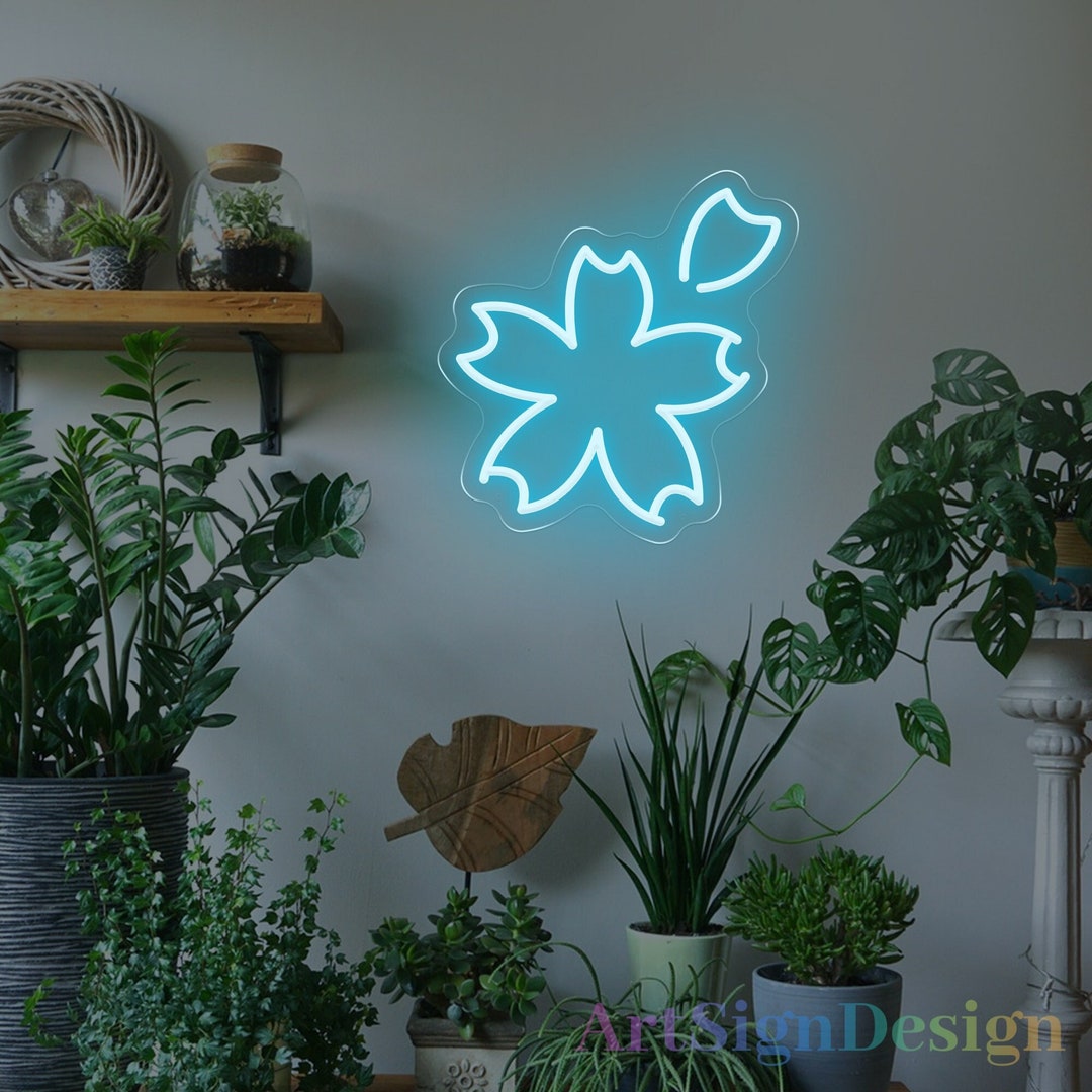 Sakura Neon Sign, LED Neon Sign, Japanese Flower Cherry Blossom Light ...