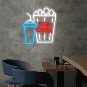 Popcorn Neon Sign,popcorn Led Light,popcorn Neon Light,cola LED Neon ...