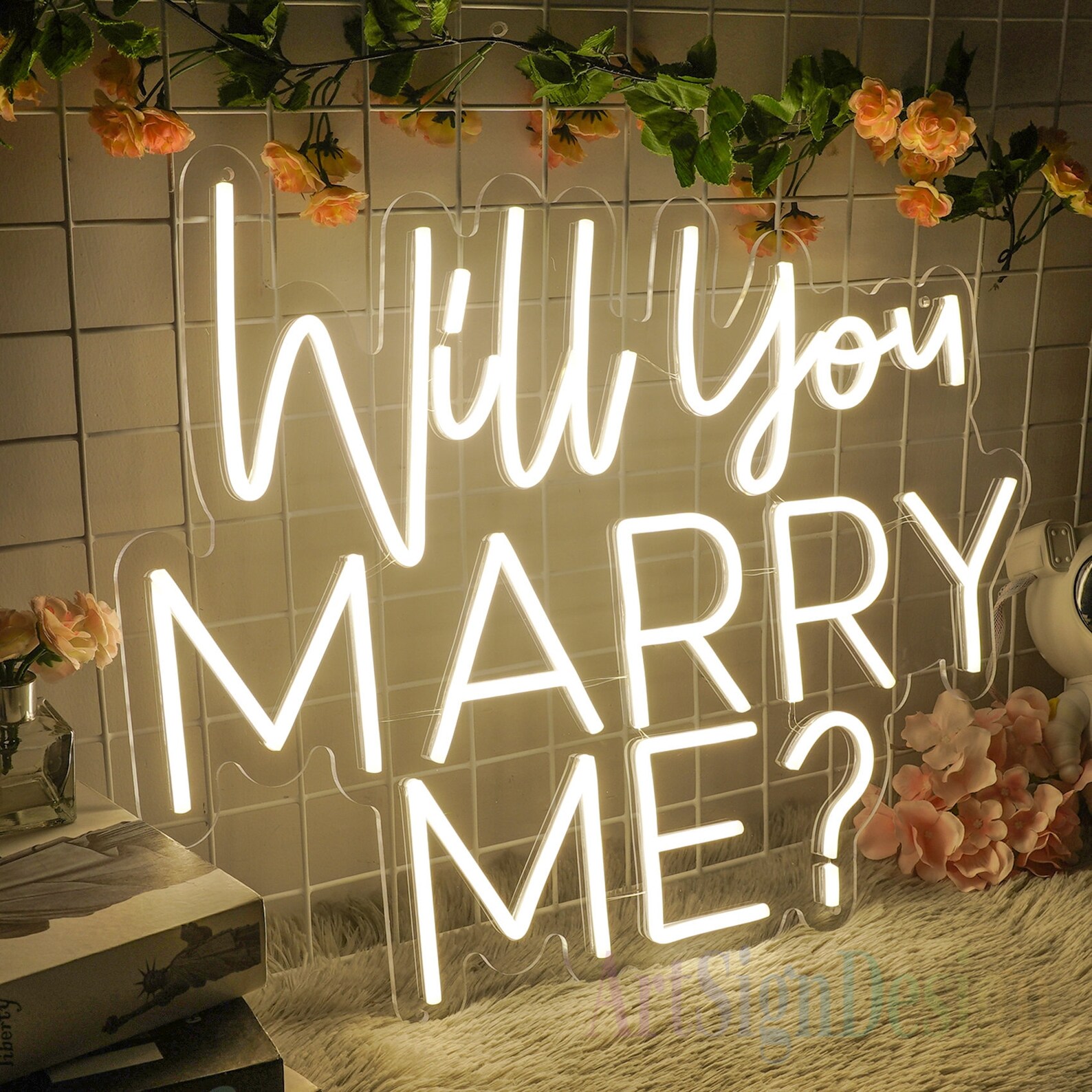 Will You Marry Me Neon Sign Proposal Decor,custom Wedding Neon Sign ...