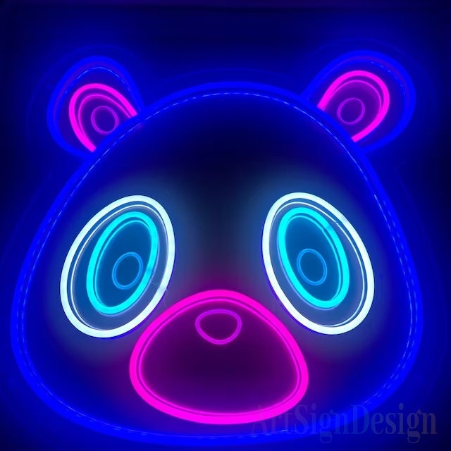 Bear Neon Signs, Graduation Bear Signs, Home Room Wall Decor, Kids Room ...