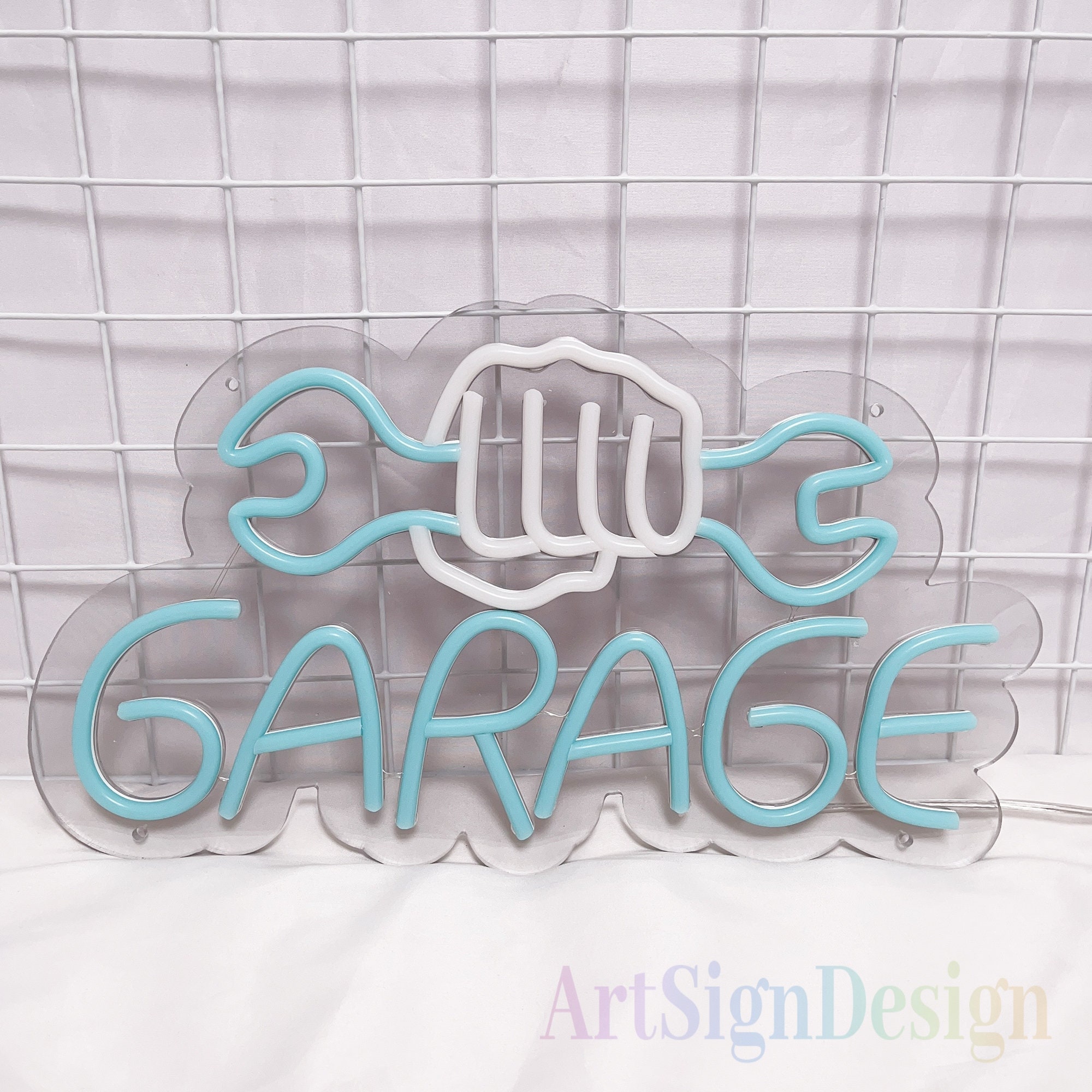 Custom Garage Neon Sign, Personalized Workshop Sign Car Sign, Garage ...