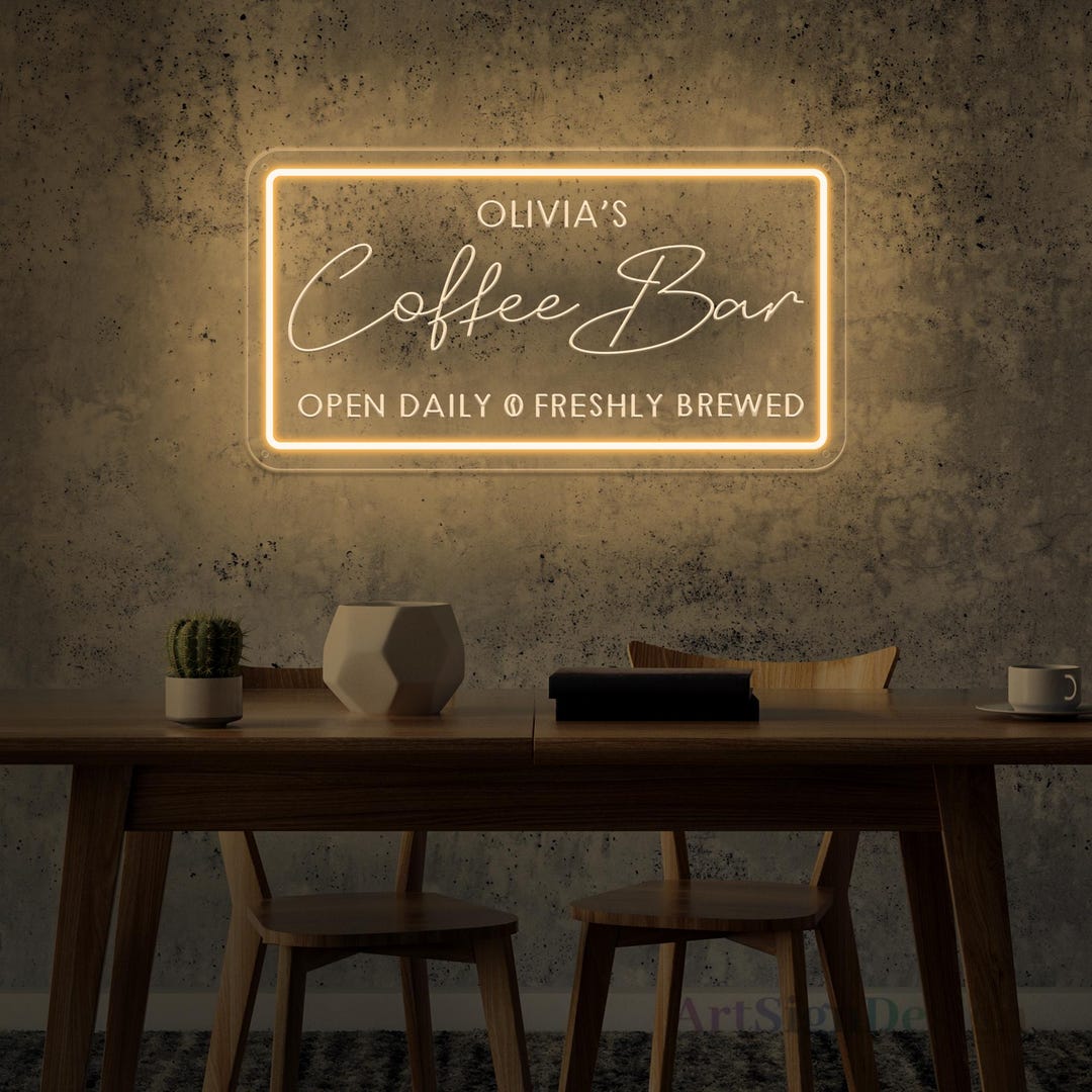 Custom Coffee Bar Sign |custom Coffee Decor |coffee Shop Sign| Coffee ...