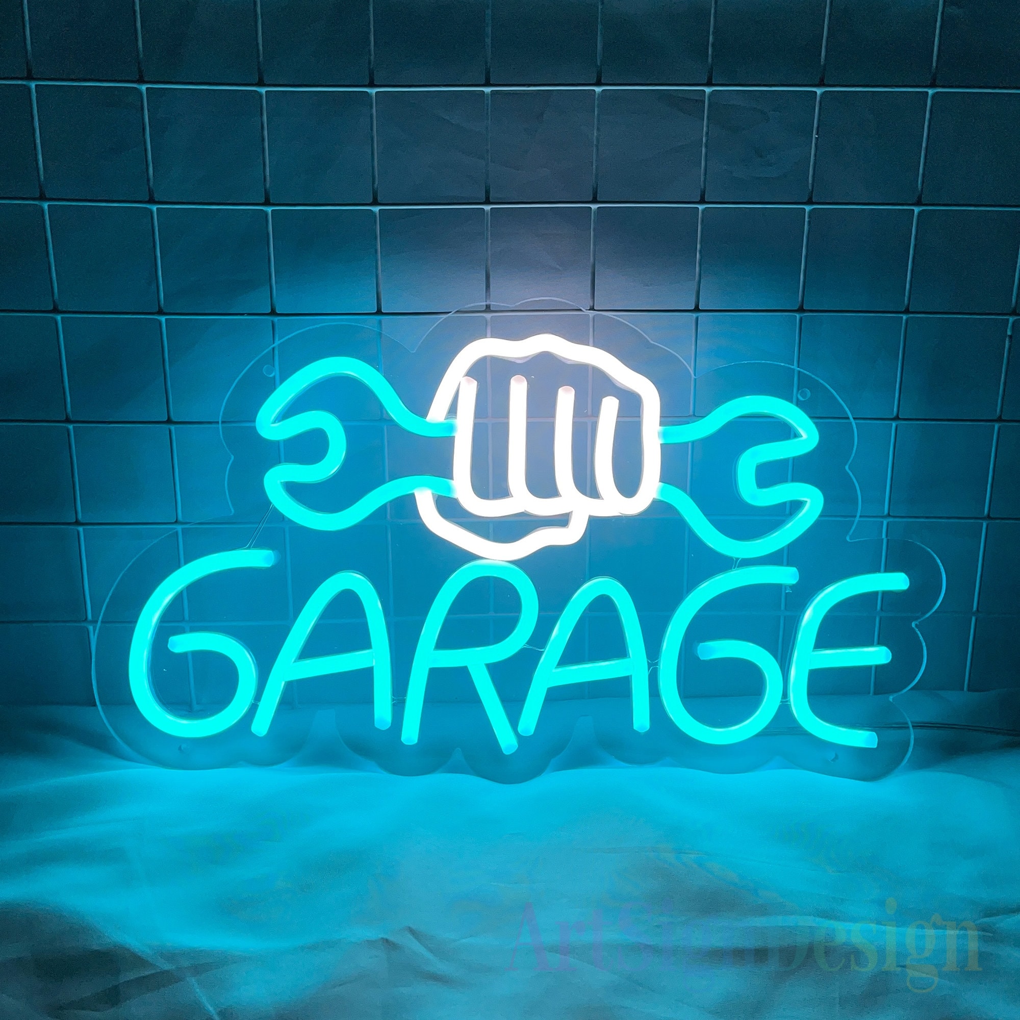 Custom Garage Neon Sign, Personalized Workshop Sign Car Sign, Garage ...