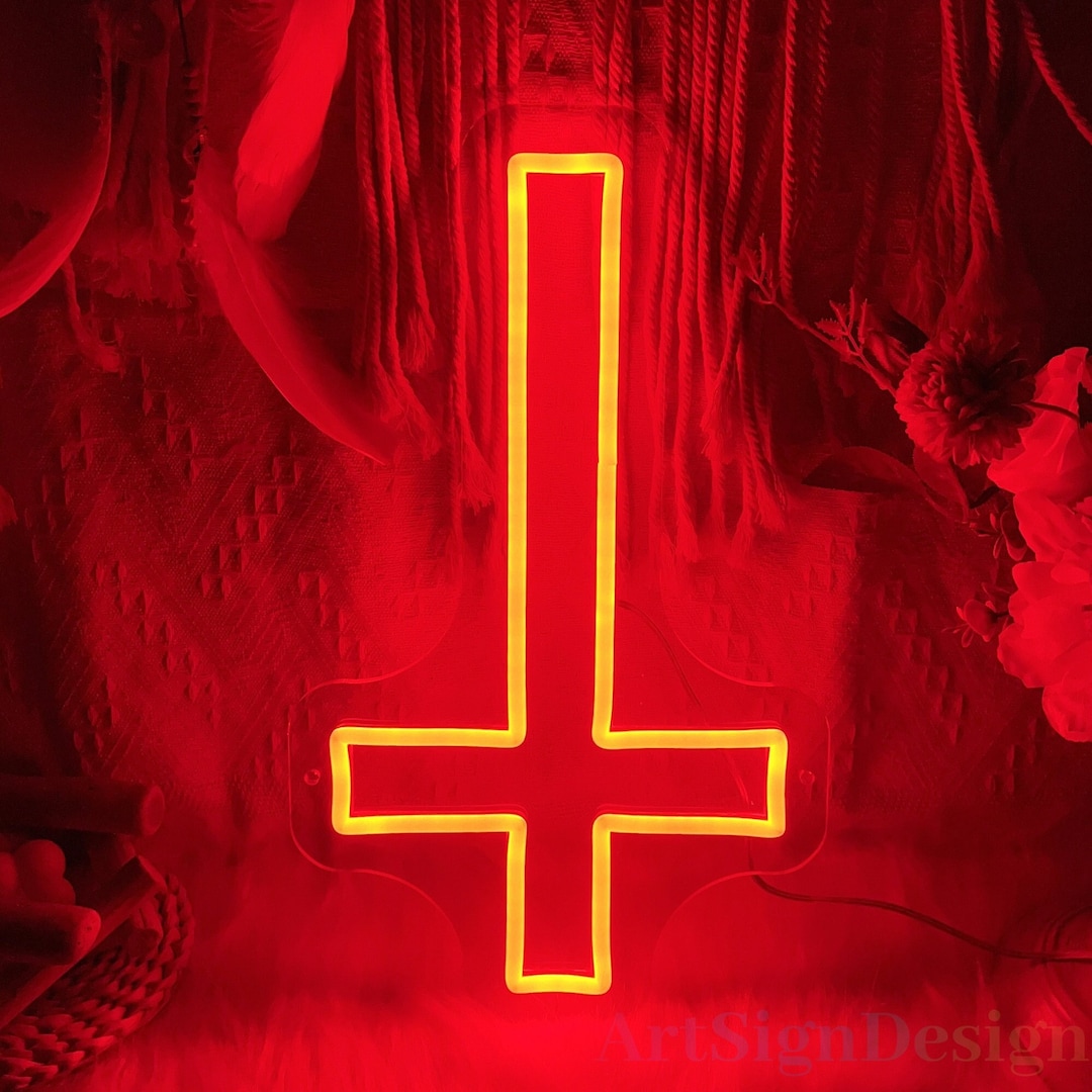 Cross Neon Sign, USB Cross Led Sign, Cross Jesus Neon Sign, Christian ...