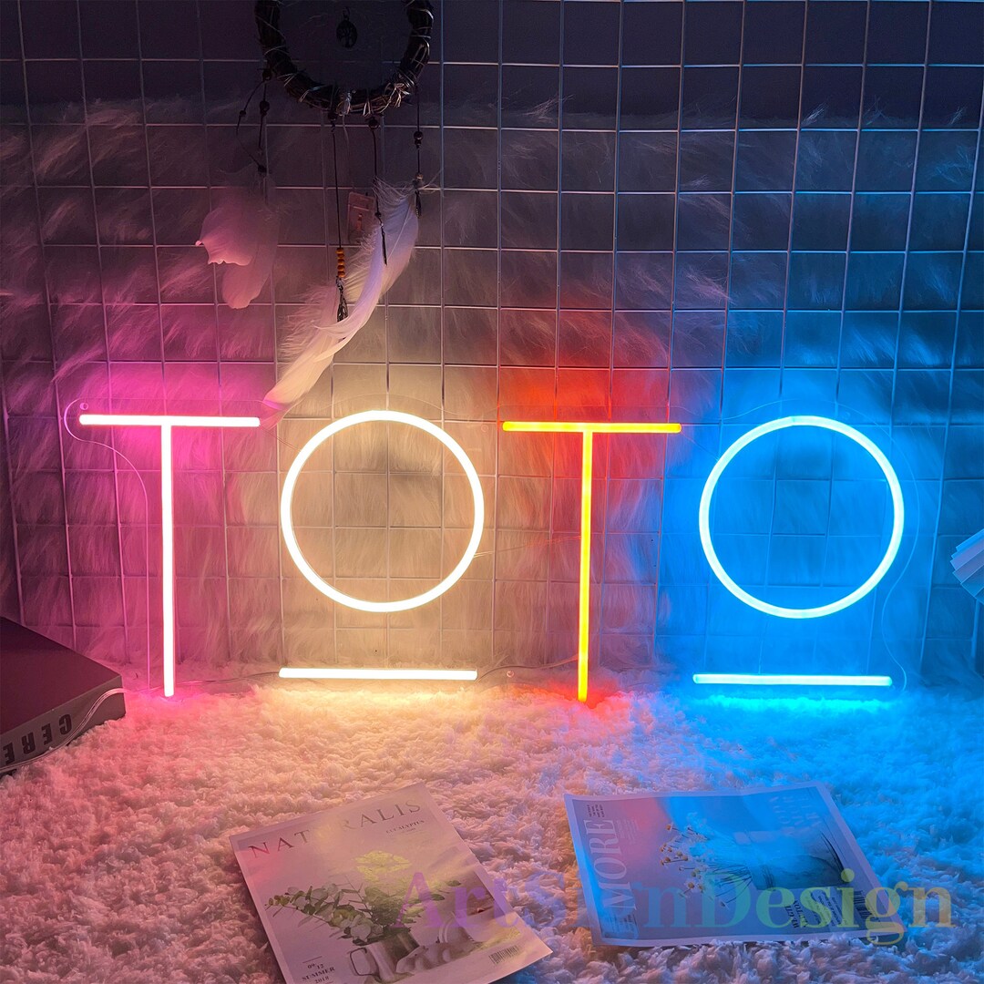 TOTO Neon Sign Neon Sign Bedroom LED Neon Light Sign Aesthetic Home ...