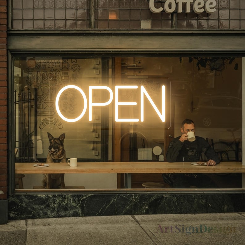 OPEN Neon Sign for Business Store Modern Open Sign,open Led Sign for ...