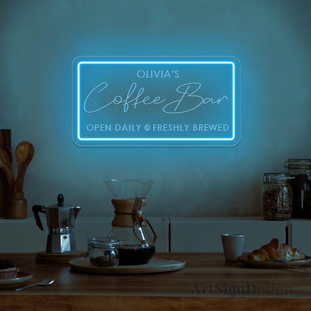 Custom Coffee Bar Sign custom Coffee Decor coffee Shop Sign Coffee ...