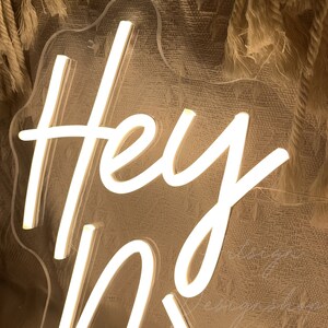 Hey Babe Nice Brows Neon Sign, Hair Beauty Salon Neon Business Sign ...