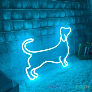 Dachshund Neon Sign,dog LED Light,custom Neon Sign, Led Light Wall ...