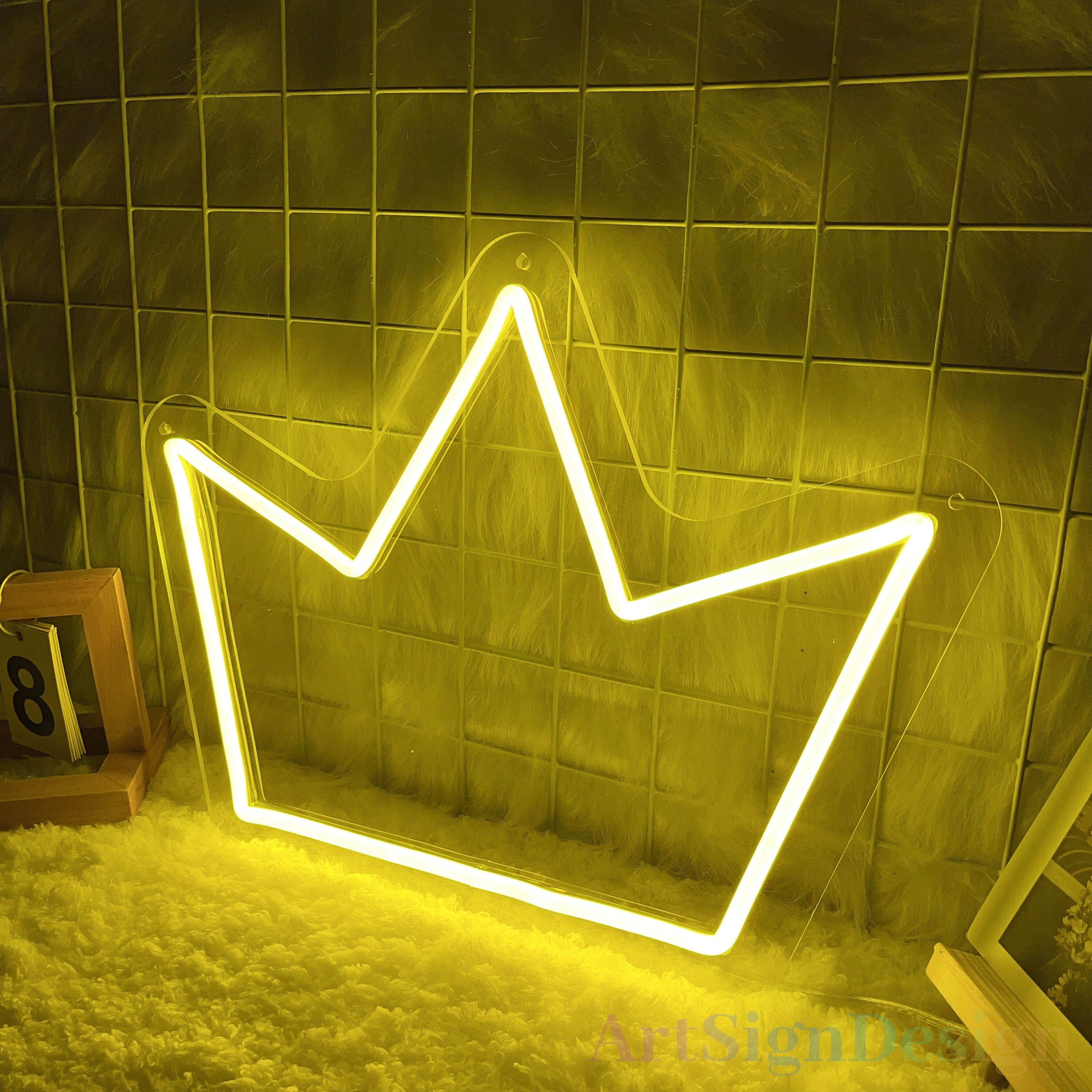 Crown Neon Sign | Bride Party Room Decor | Wedding Custom Neon Sign ...