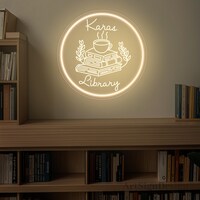 Reading Corner Neon Sign, Reading Room Neon Sign, Library Neon Sign ...