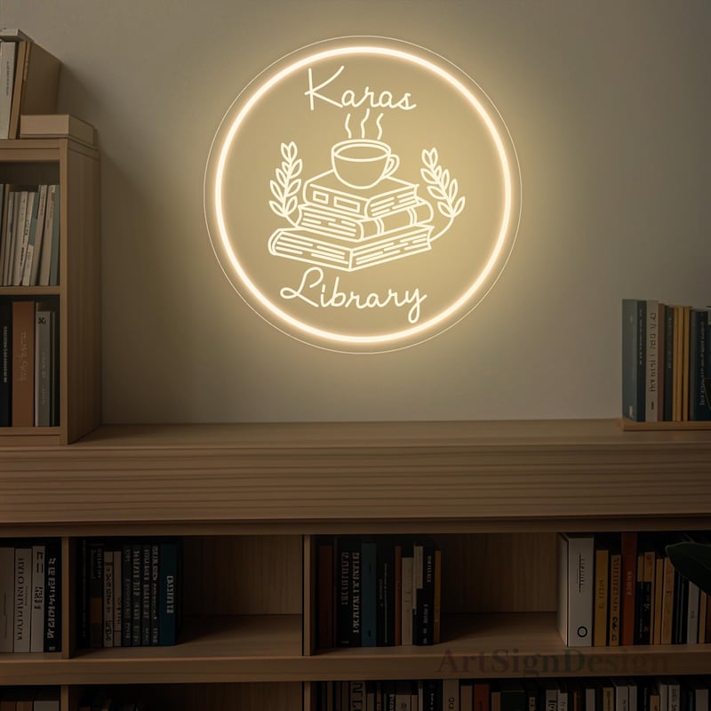Custom Library Sign - Etsy