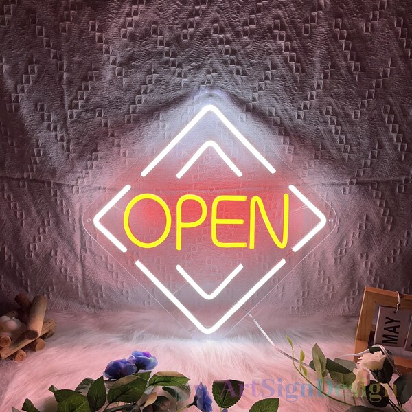 Lighted Open Sign - Etsy
