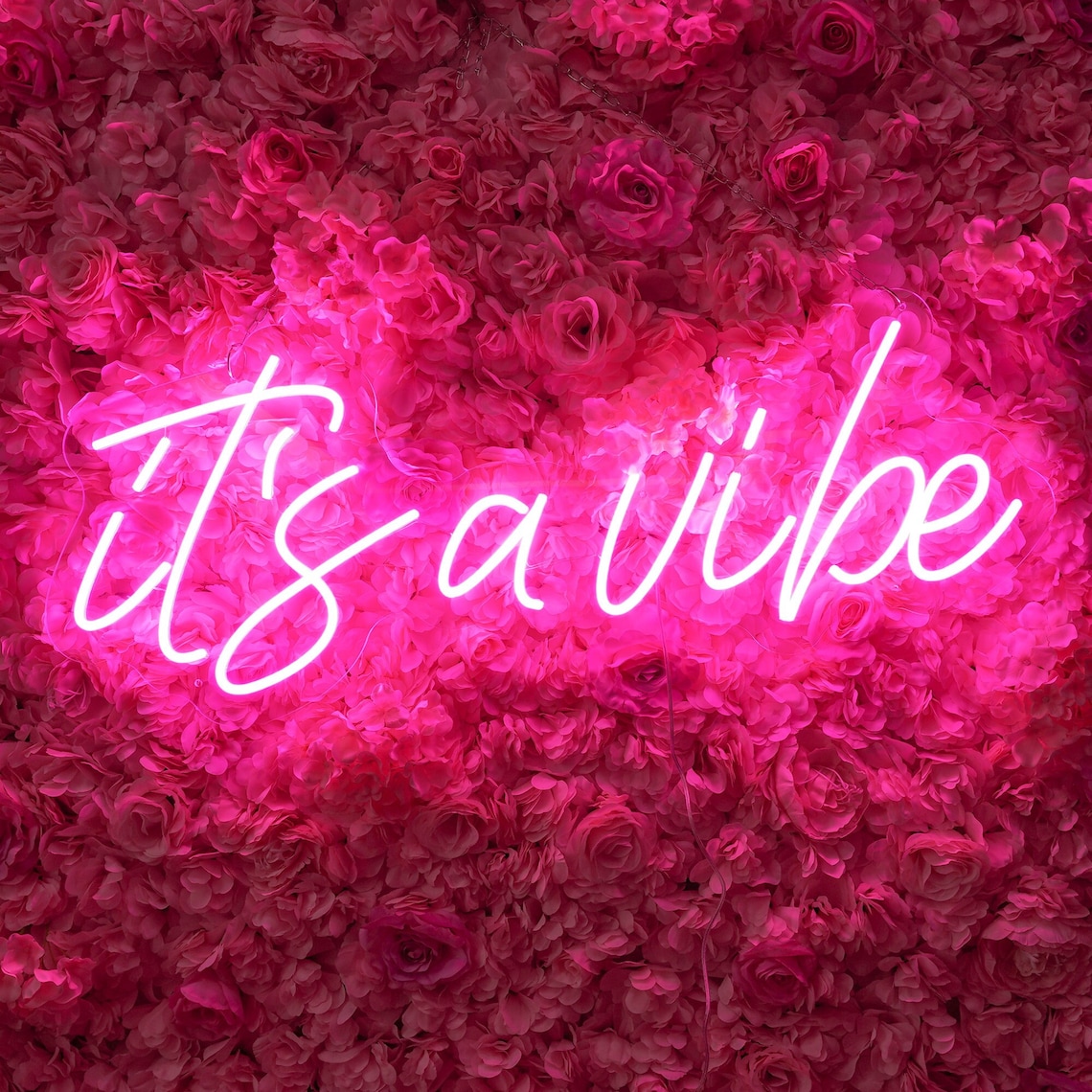 Custom Neon Sign, It's a Vibe Wedding Neon Sign, Wall Hanging Neon Sign ...