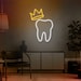 Tooth Neon Sign, White Tooth LED Neon, Medicine LED Light, Dentist ...