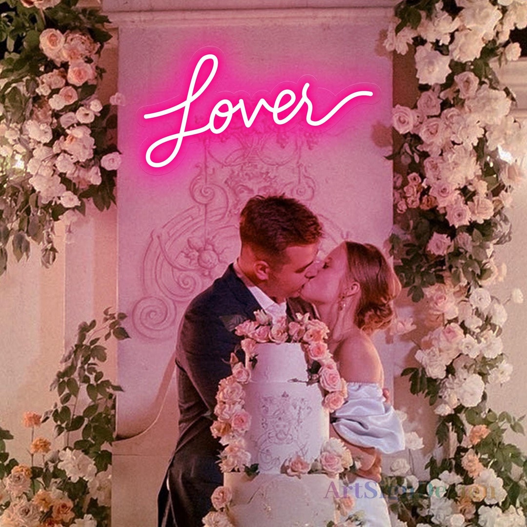 Lover Neon Sign, Wedding Lover Neon Sign, Wedding Welcome Neon Light ...