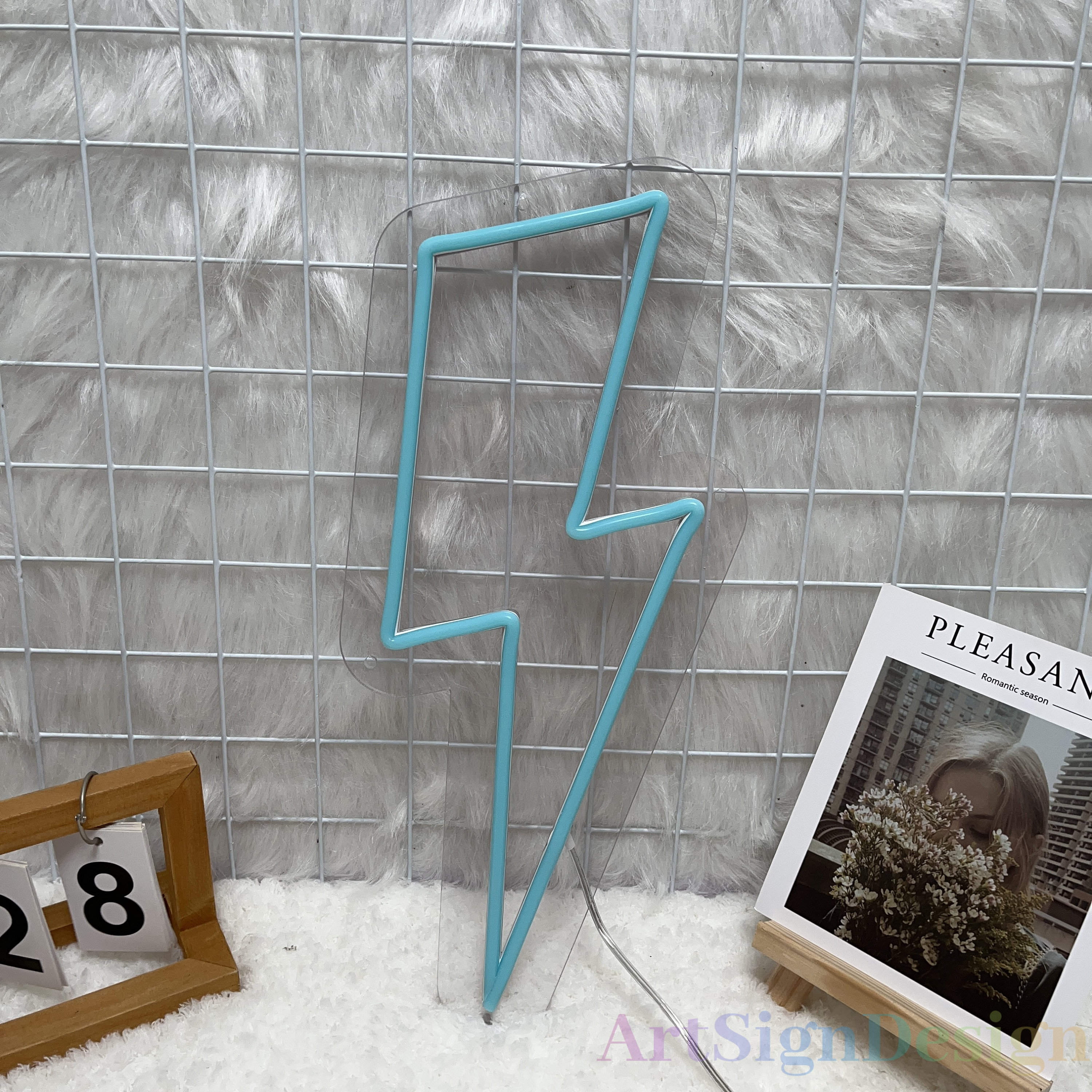 Lightning Bolt Neon Sign, LED Thunder Neon Light, Weather Neon Sign ...