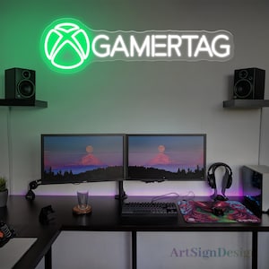 Custom Gamer Neon Sign ,gamer Tag Neon Sign,game Room Neon Decor ...