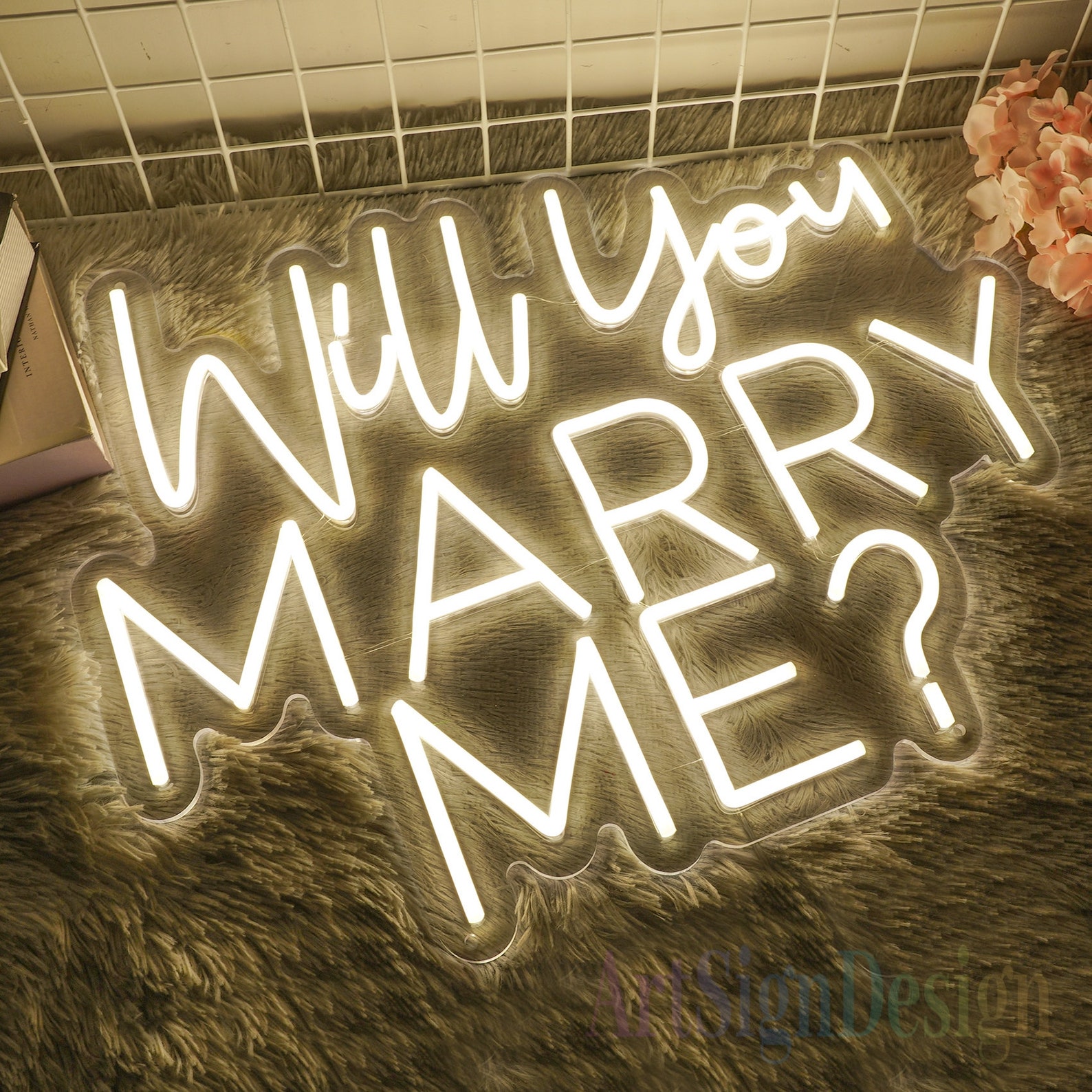 Will You Marry Me Neon Sign Proposal Decor,custom Wedding Neon Sign ...