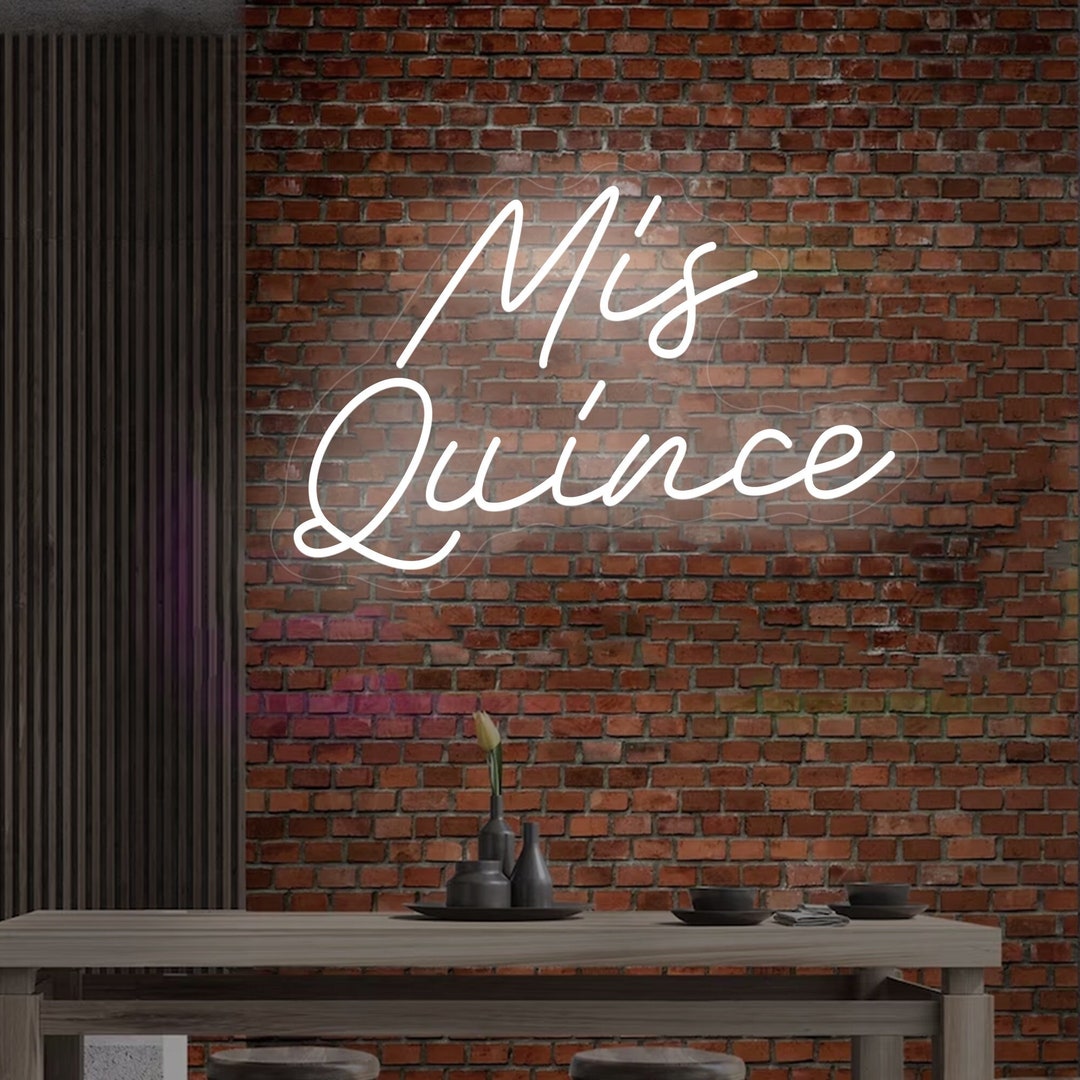 Custom Neon Sign, Mis Quince 15th Birthday Party Decor, Neon Sign ...