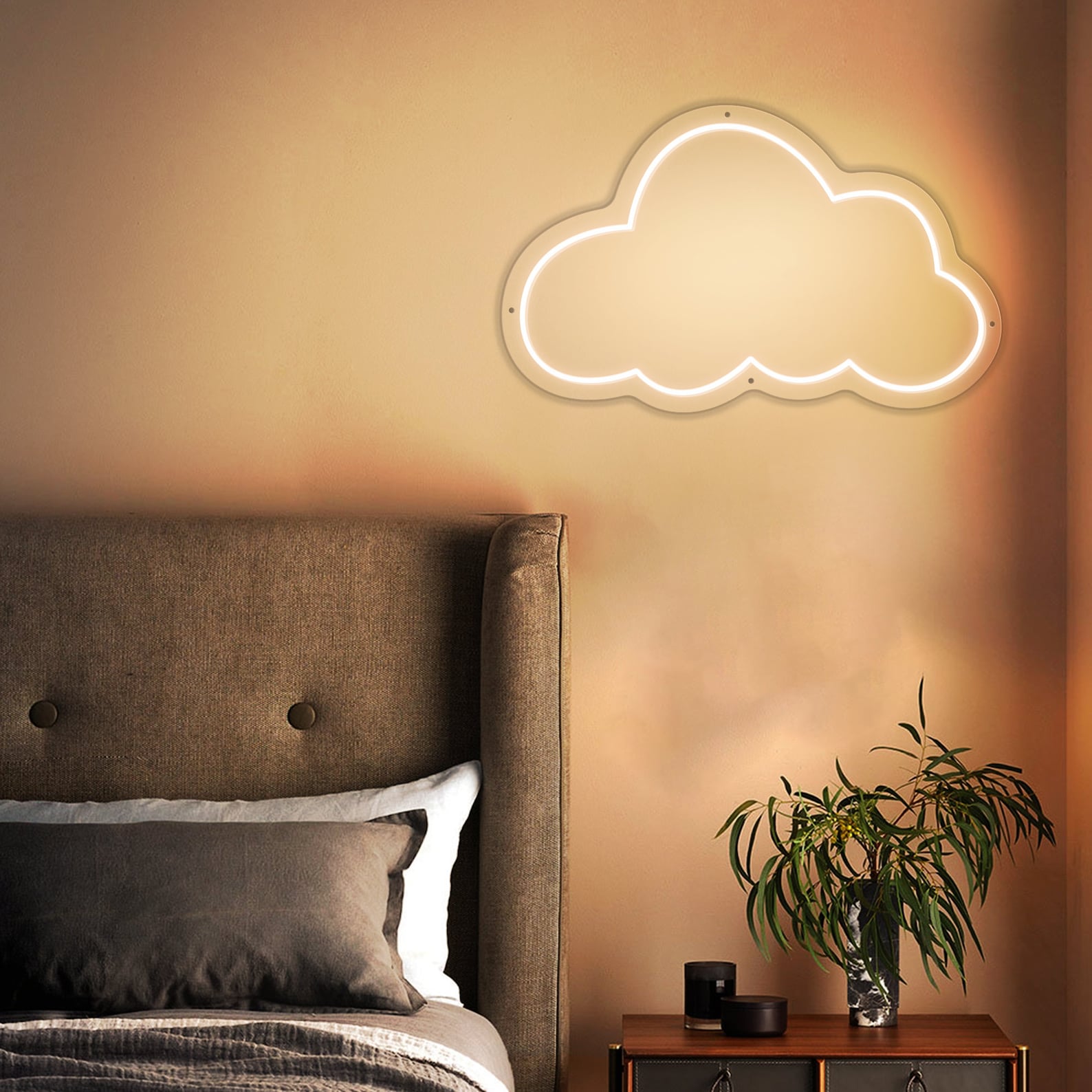 Cloud Neon Sign, Kids Room Wall Decor, Nursery Clouds Wall Sign Art ...