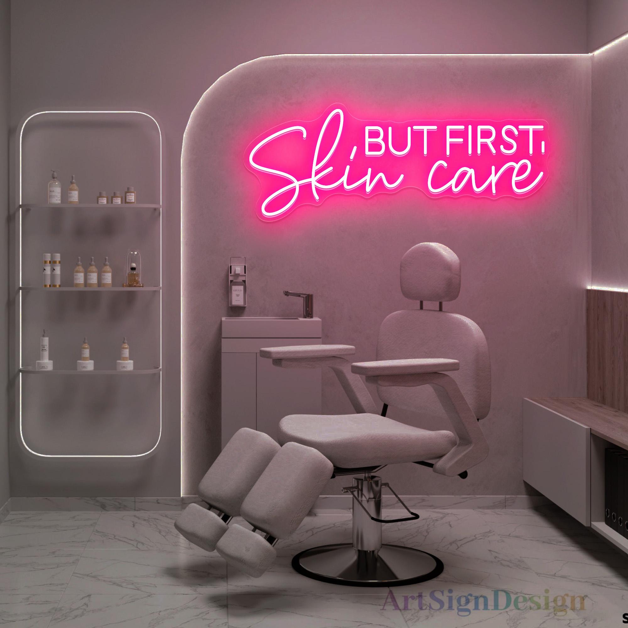 But First Skin Care Neon Sign,custom Beauty Salon Neon Sign,skincare ...