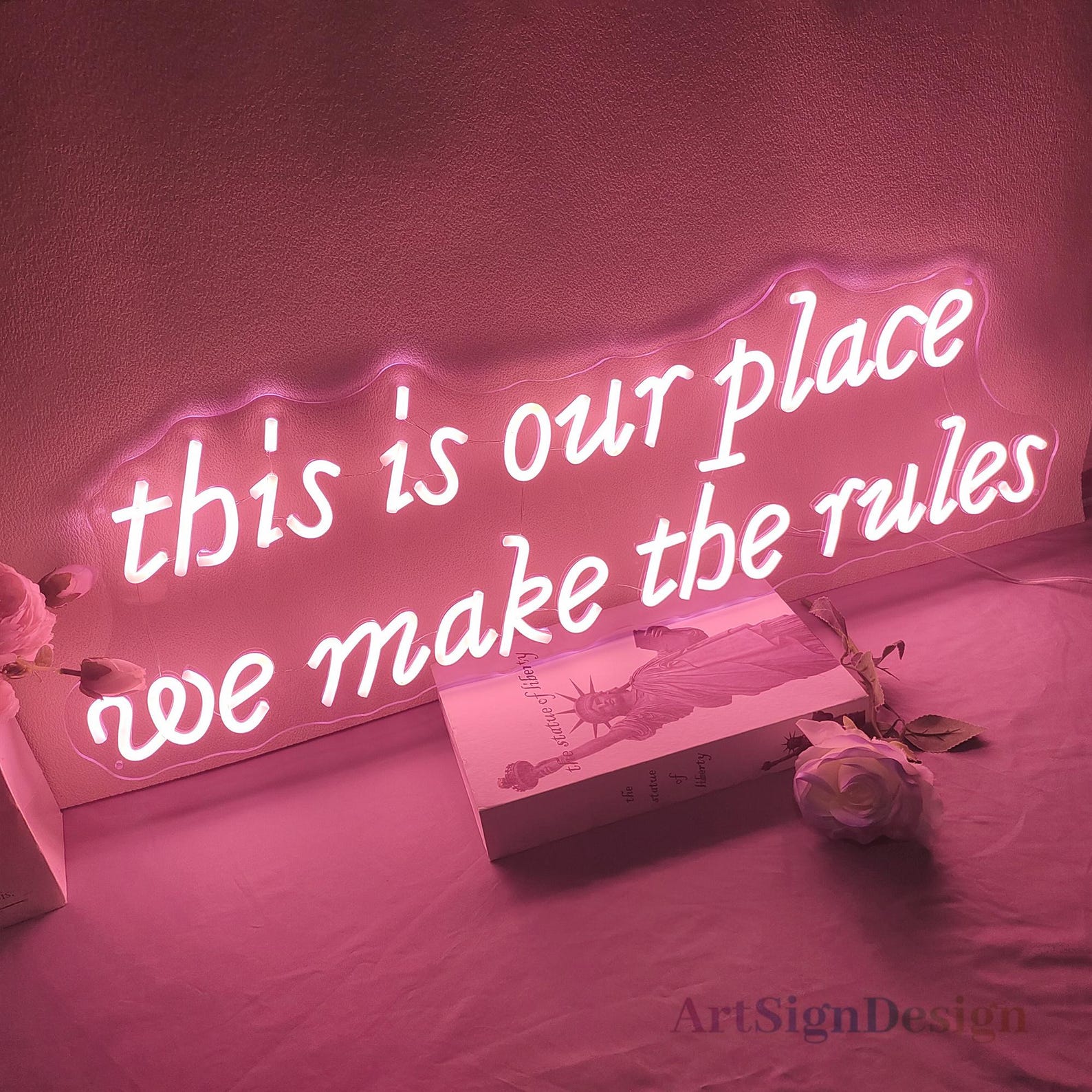 This is Our Place, We Make the Rules Neon Sign, Lover Neon Light ...