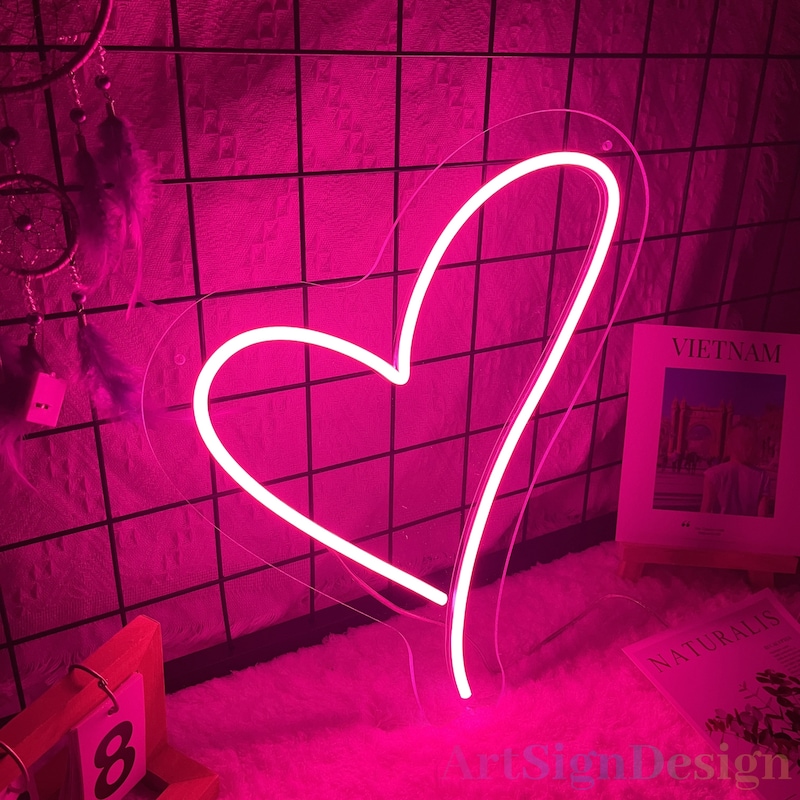 Heart Love Neon Light - Etsy