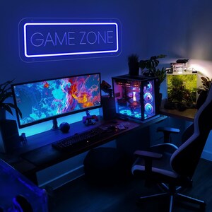 Game Zone Neon Sign,game Zone Led Sign,game Zone Wall Decor,game Room ...