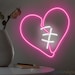 Broken Heart Neon Sign, Broken Love Sign, Neon Bedroom Wall Decor ...