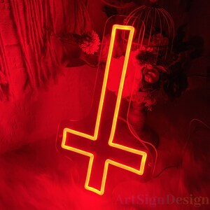 Cross Neon Sign, USB Cross Led Sign, Cross Jesus Neon Sign, Christian ...