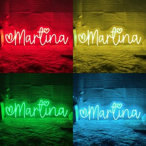 RGB Rainbow Custom Kid Name Neon Sign | Kids Room Decor| Baby Name Sign ...